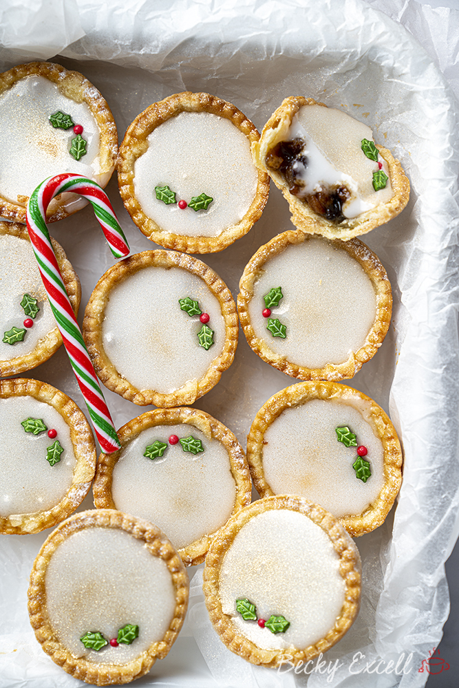 Gluten free Iced Mince Pies Recipe dairy free Option 